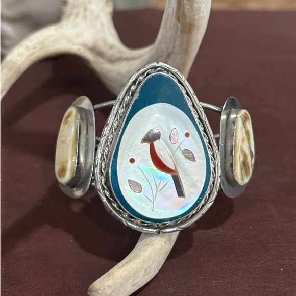 Zuni | Jewelry | Vintage Zuni Blue Bird Cuff | Poshmark